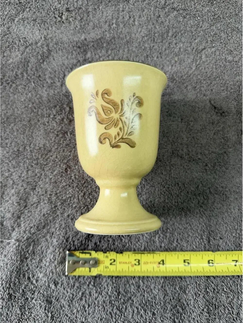 Fostoria | Other | Vintage Pfaltzgraff Village Goblet Crackle Glaze ...